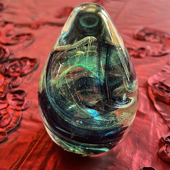 Kerry Glass | Art | Vintage Irish Kerry Glass In Blue Green Swirl ...